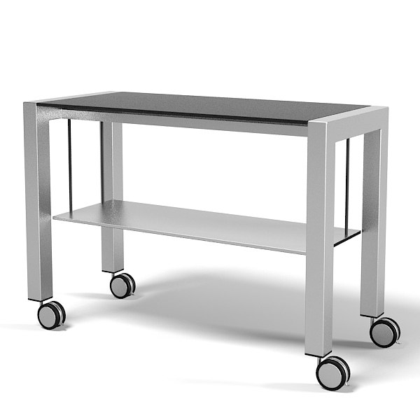 modelo 3d Kristalia Sushi Service trolley mesa auxiliar que sirve ...