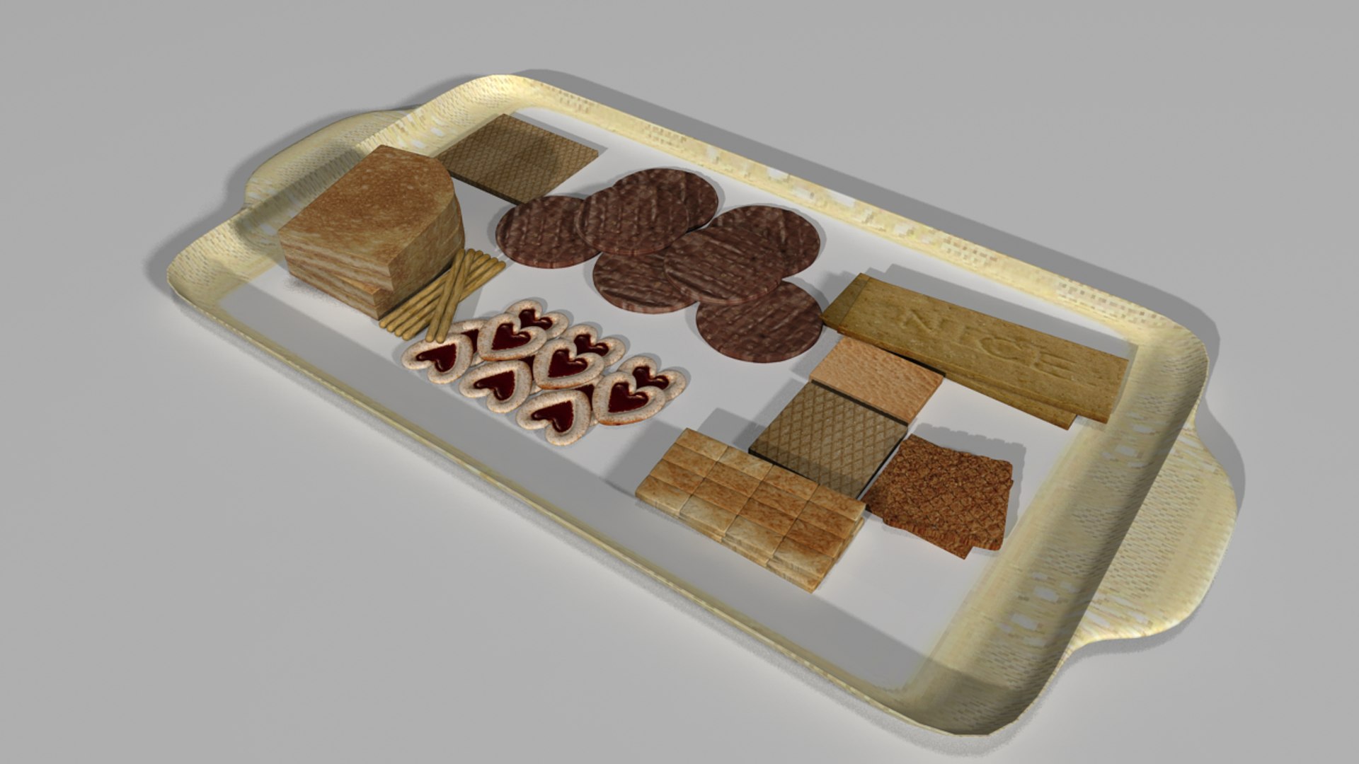 3d Carbohydrates Food