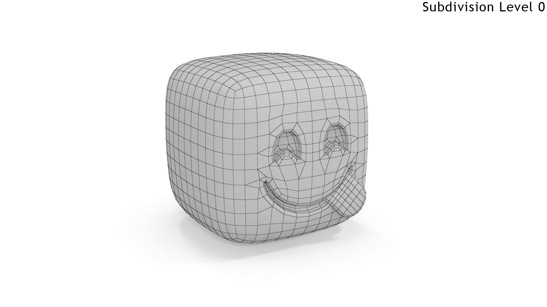 Smiley Face Emoji 1 3D Model - TurboSquid 2065659