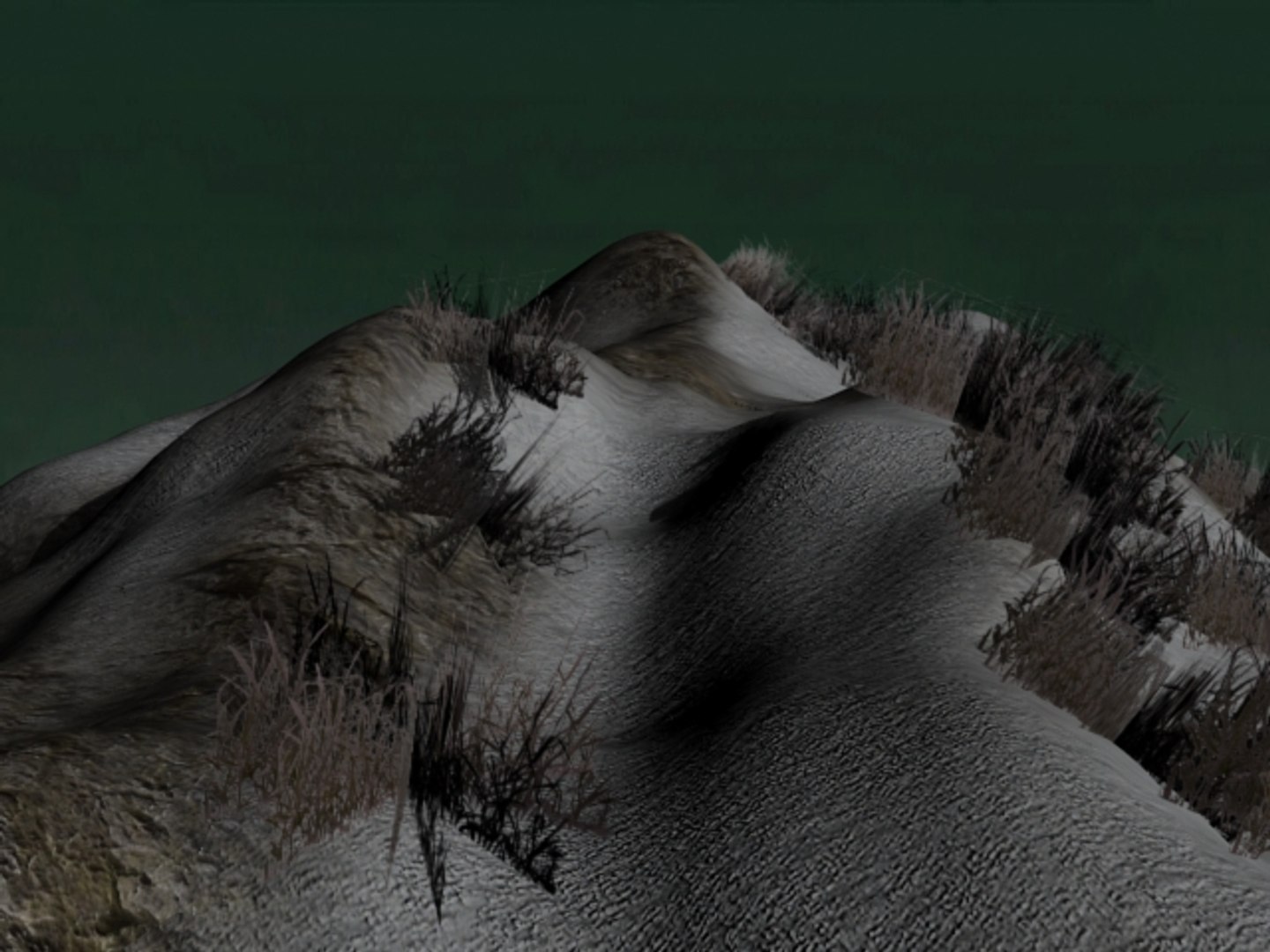 Free Mountain Terrain Snow 3d Model