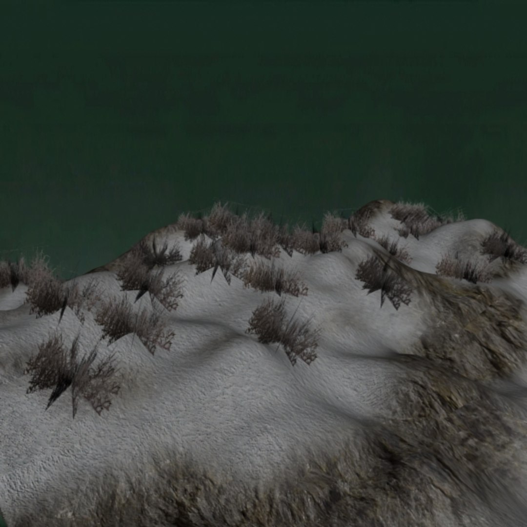 Free Mountain Terrain Snow 3d Model