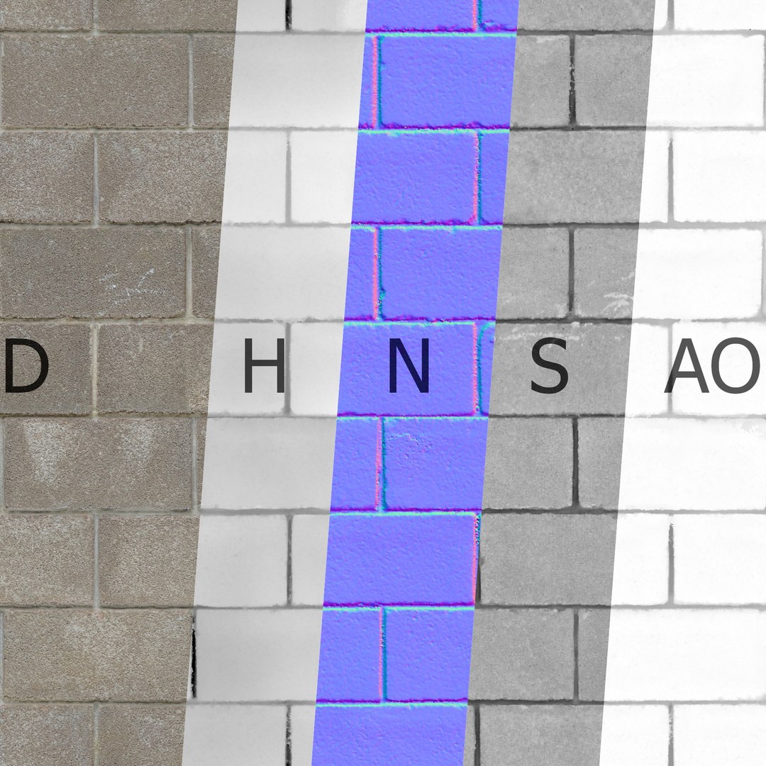 Cinder Block Wall Material 8k Seamless PBR 3D Model - TurboSquid 1807802
