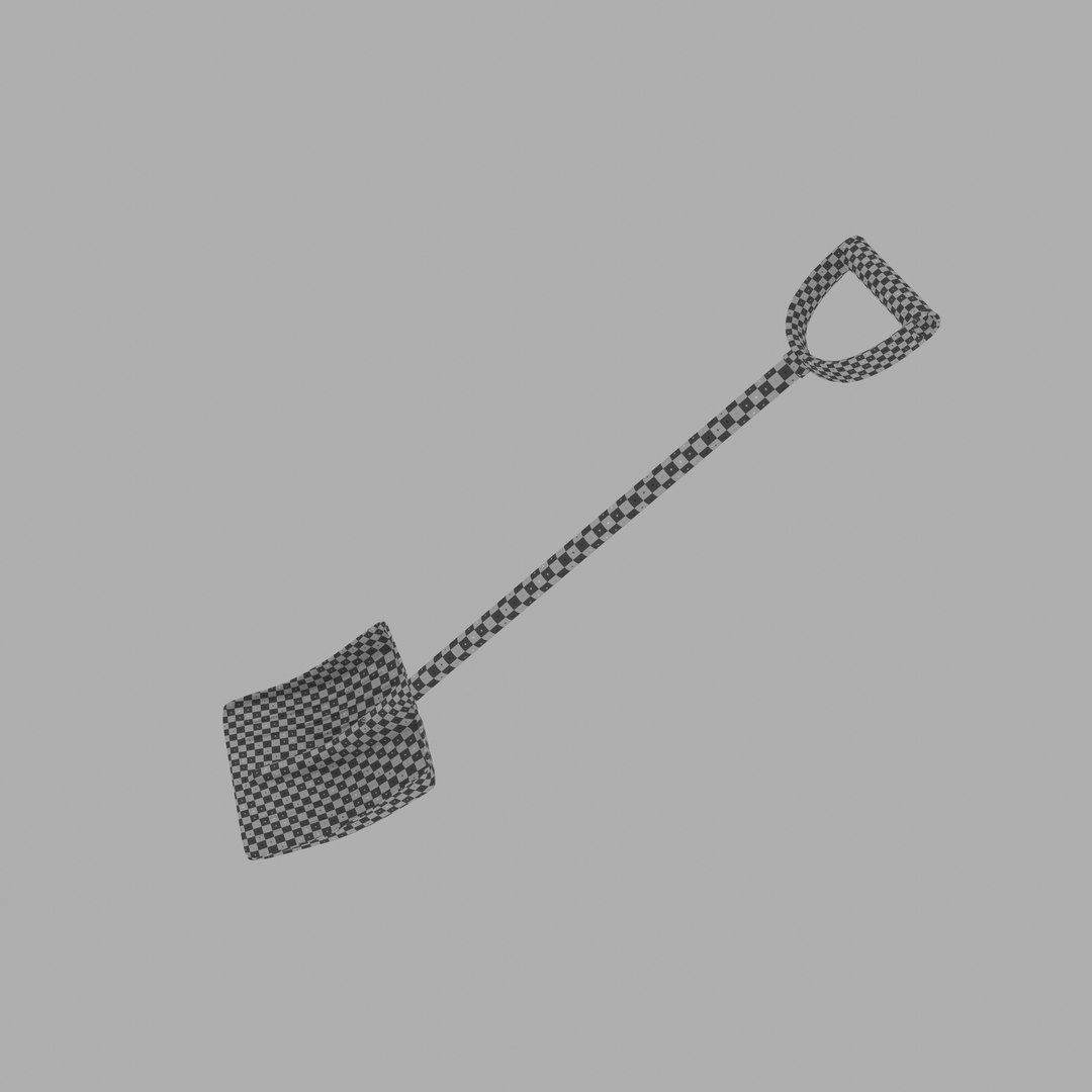 Realistic Snow Shovel 3d Model