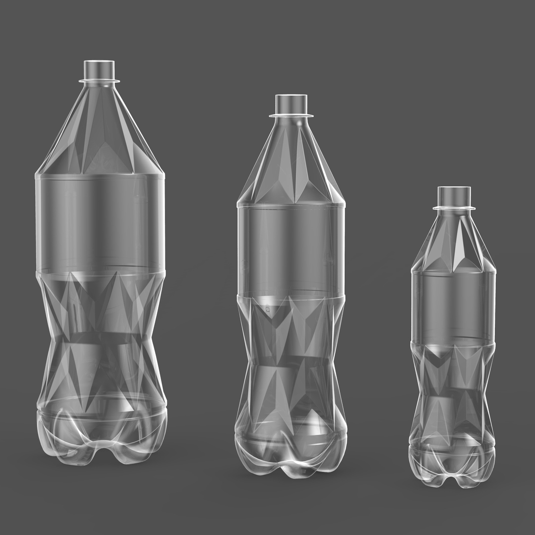 3D Sparkling Water And Drink Plastic Bottle Model - TurboSquid 1844830