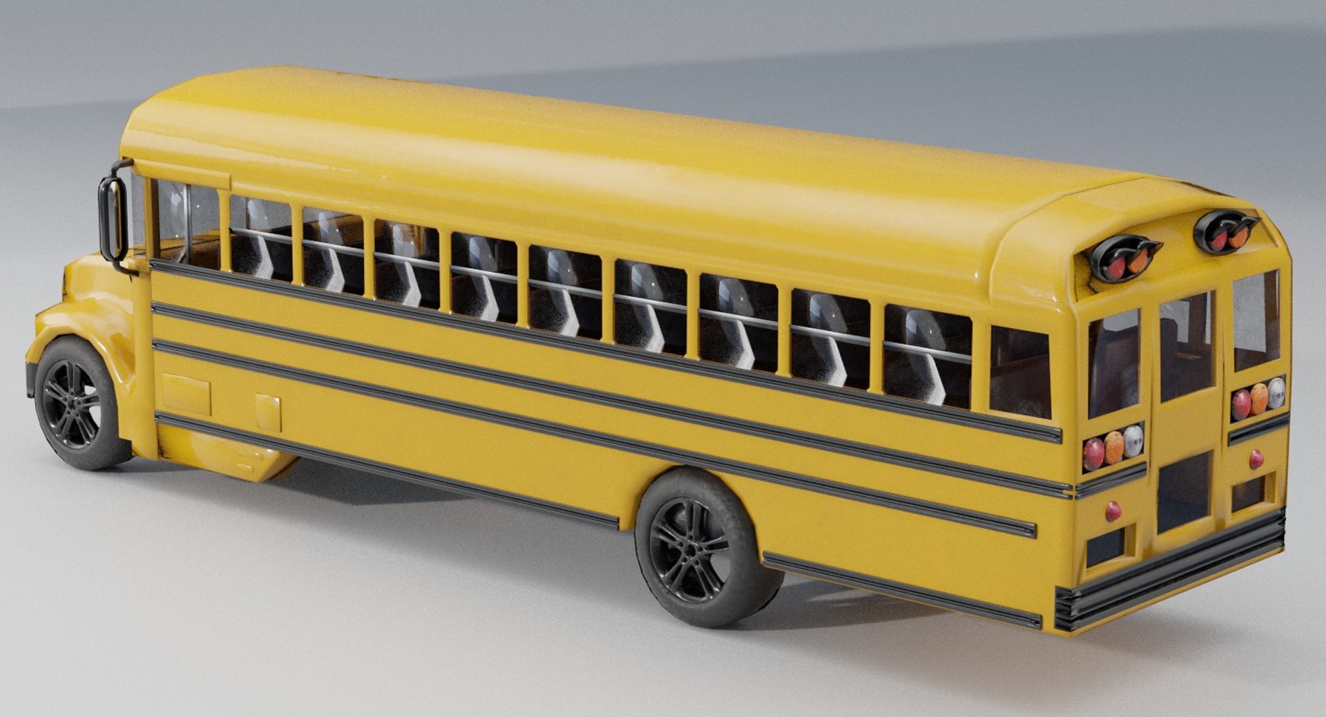 School Bus 3d 3ds