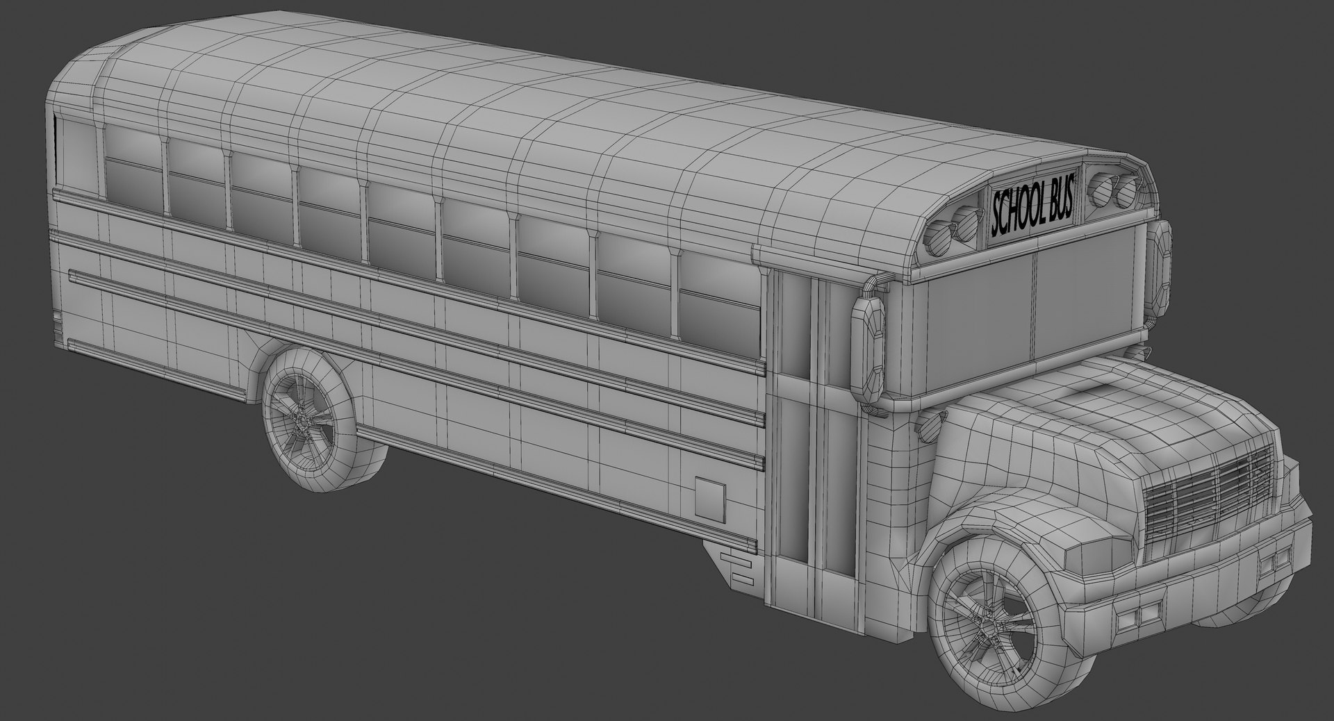 School Bus 3d 3ds