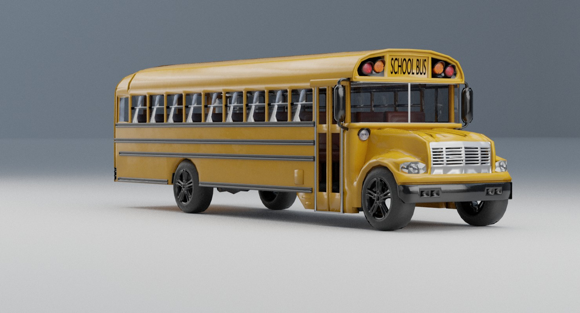 School Bus 3d 3ds