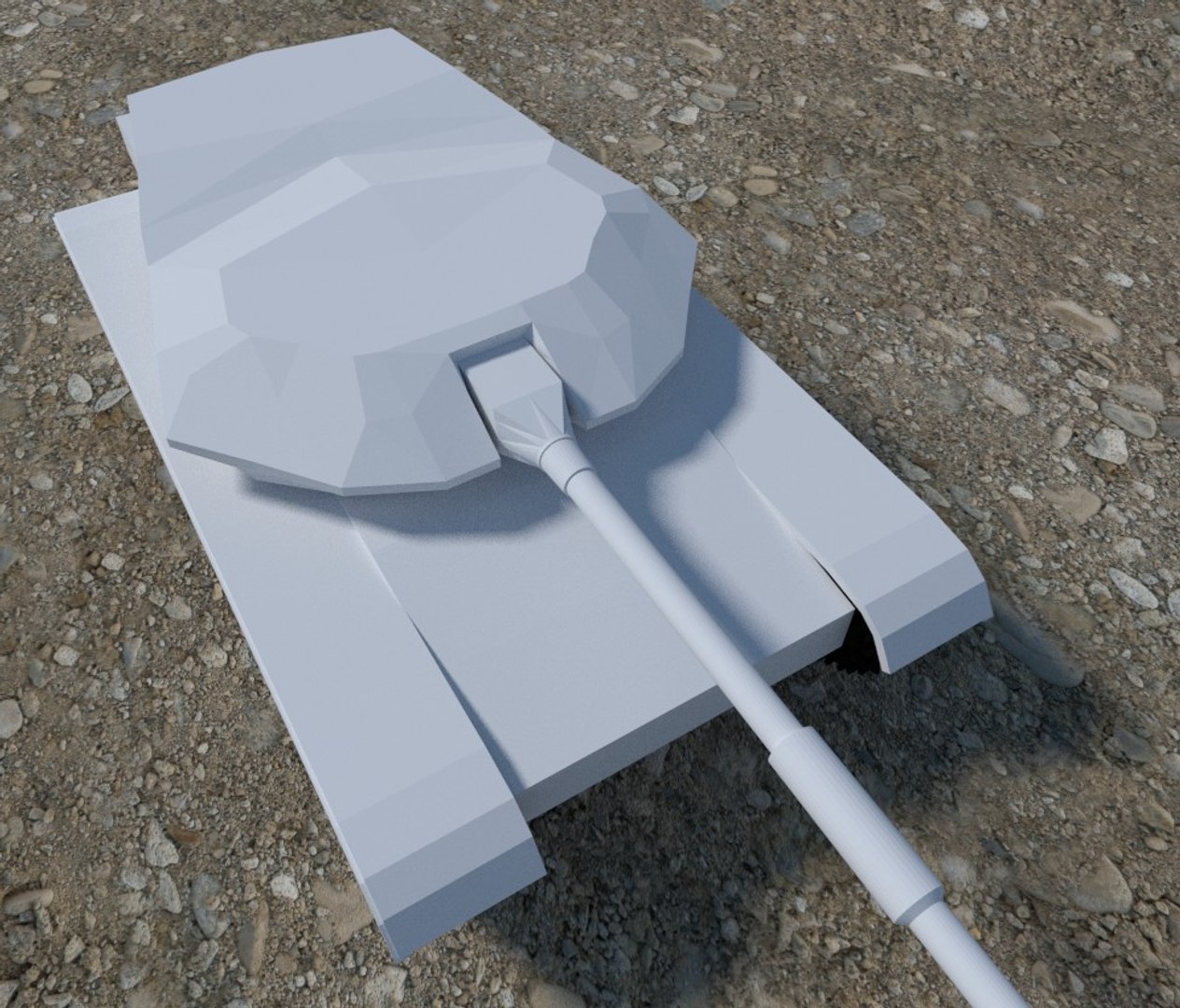 Simple Tank 3d Model
