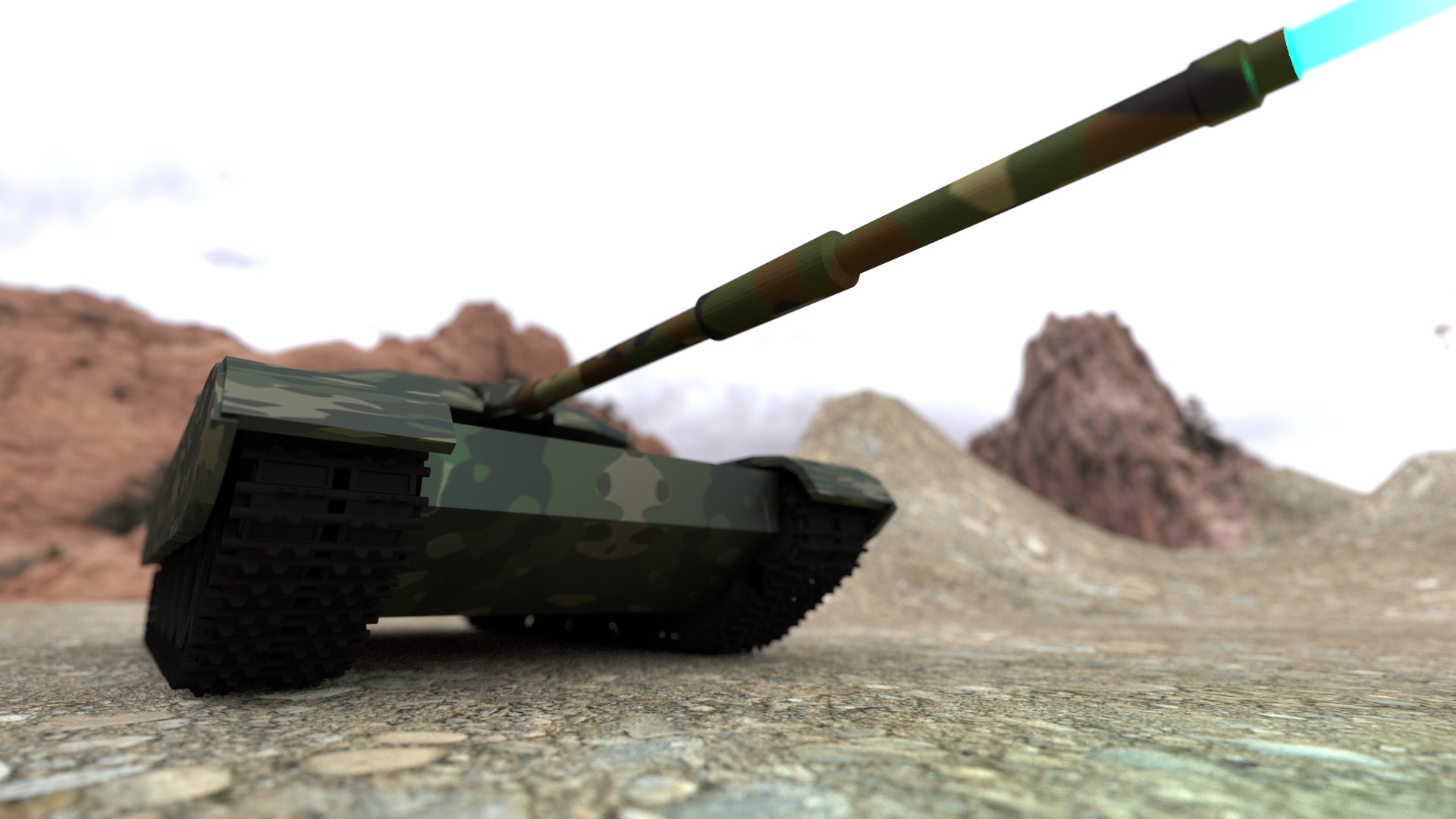 Simple Tank 3d Model