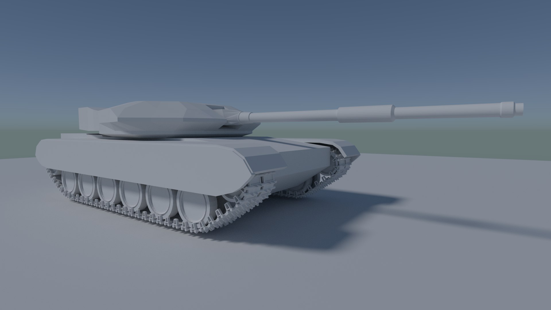 Simple Tank 3d Model