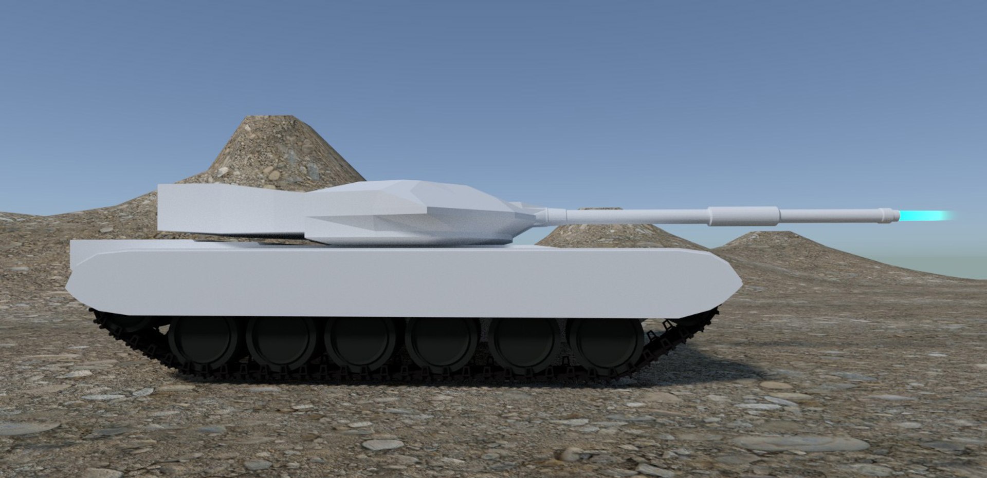 Simple Tank 3d Model