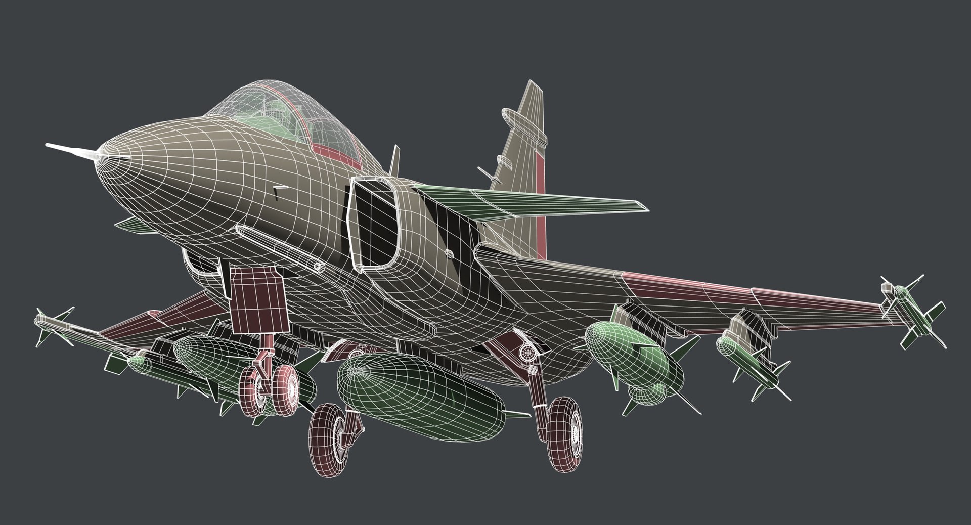 3D Model JAS 39 Gripen Splinter Camo - TurboSquid 2081344