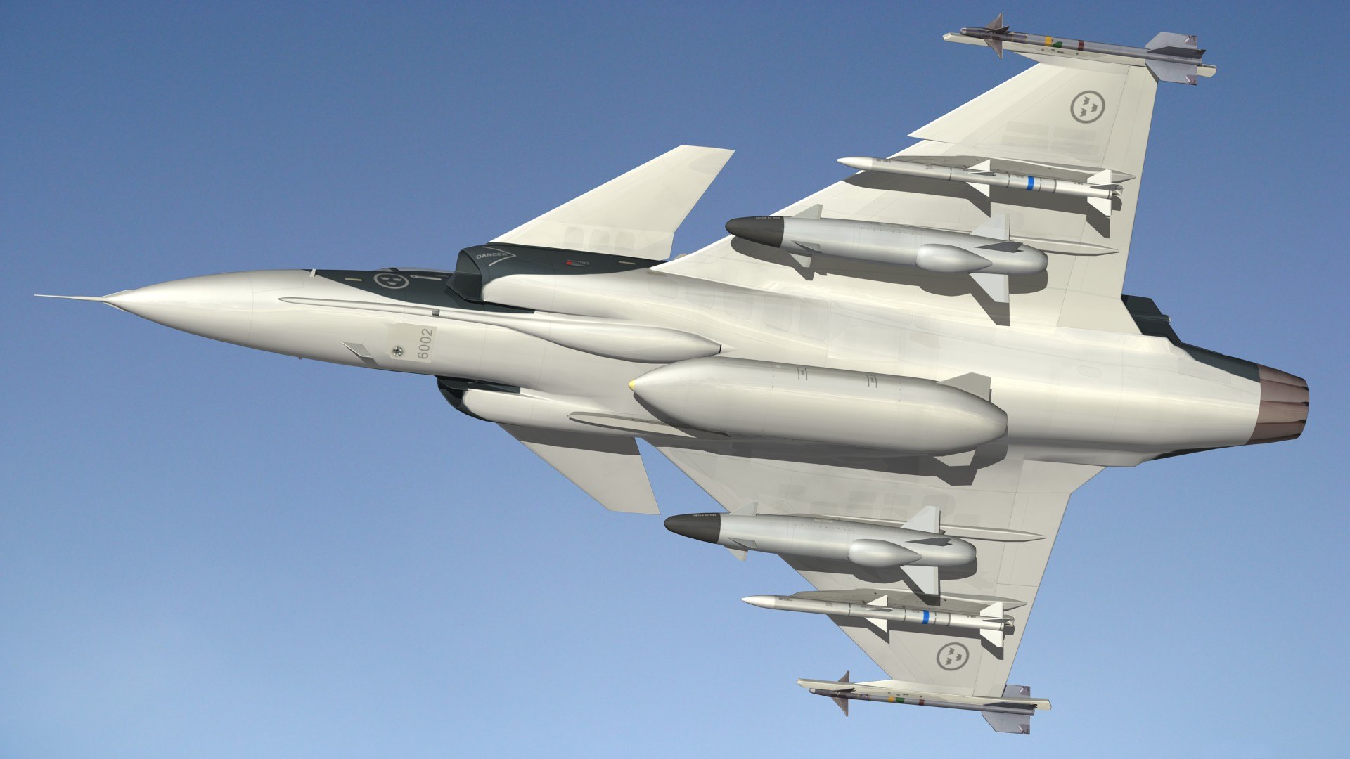 3D Model JAS 39 Gripen Splinter Camo - TurboSquid 2081344