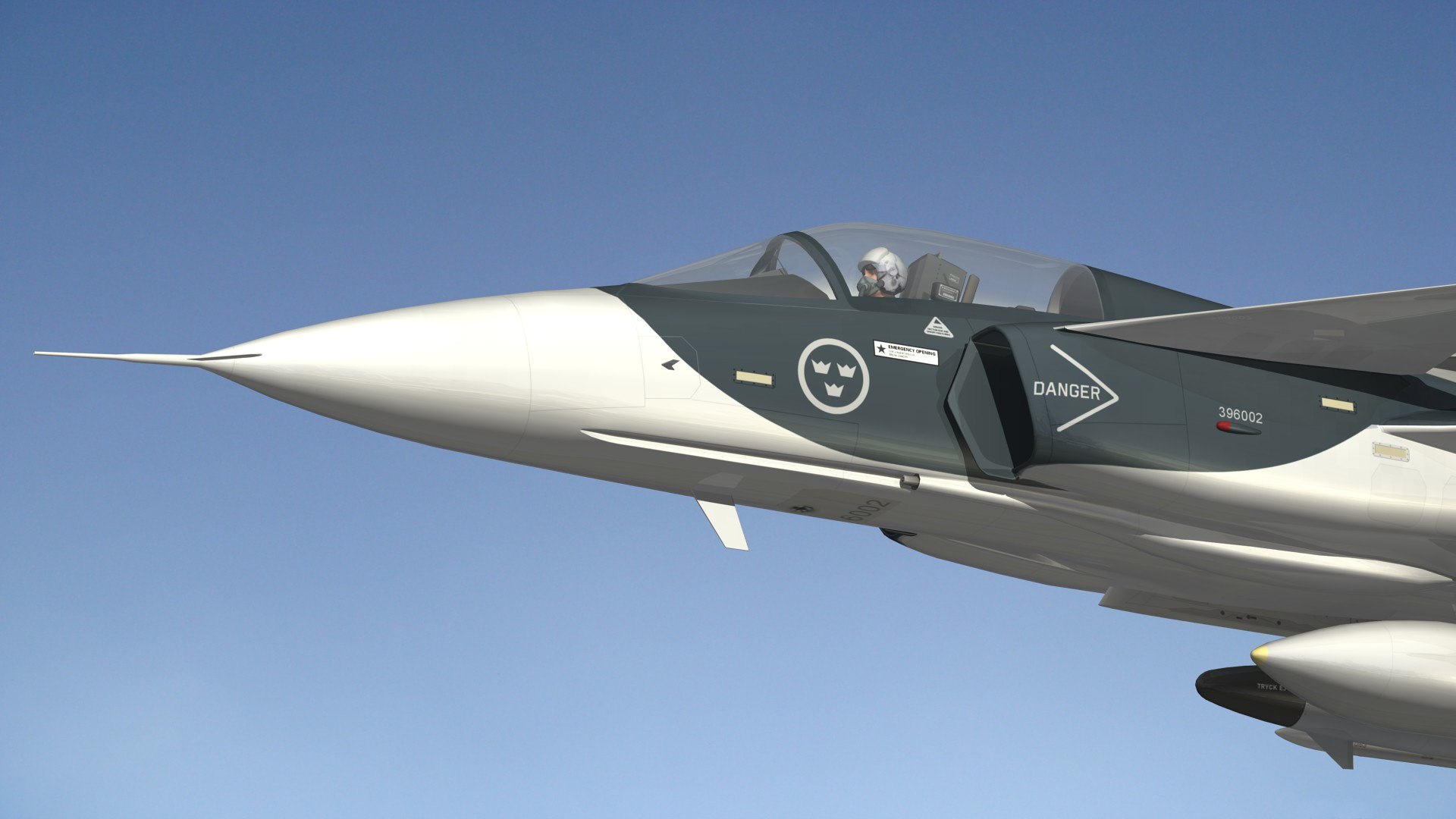 3D Model JAS 39 Gripen Splinter Camo - TurboSquid 2081344