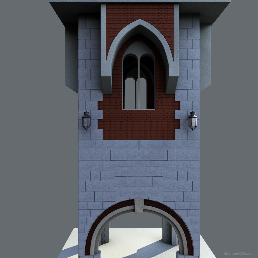 Arch Architecture Tower 3d Model