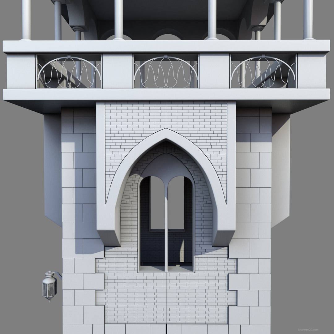 Arch Architecture Tower 3d Model