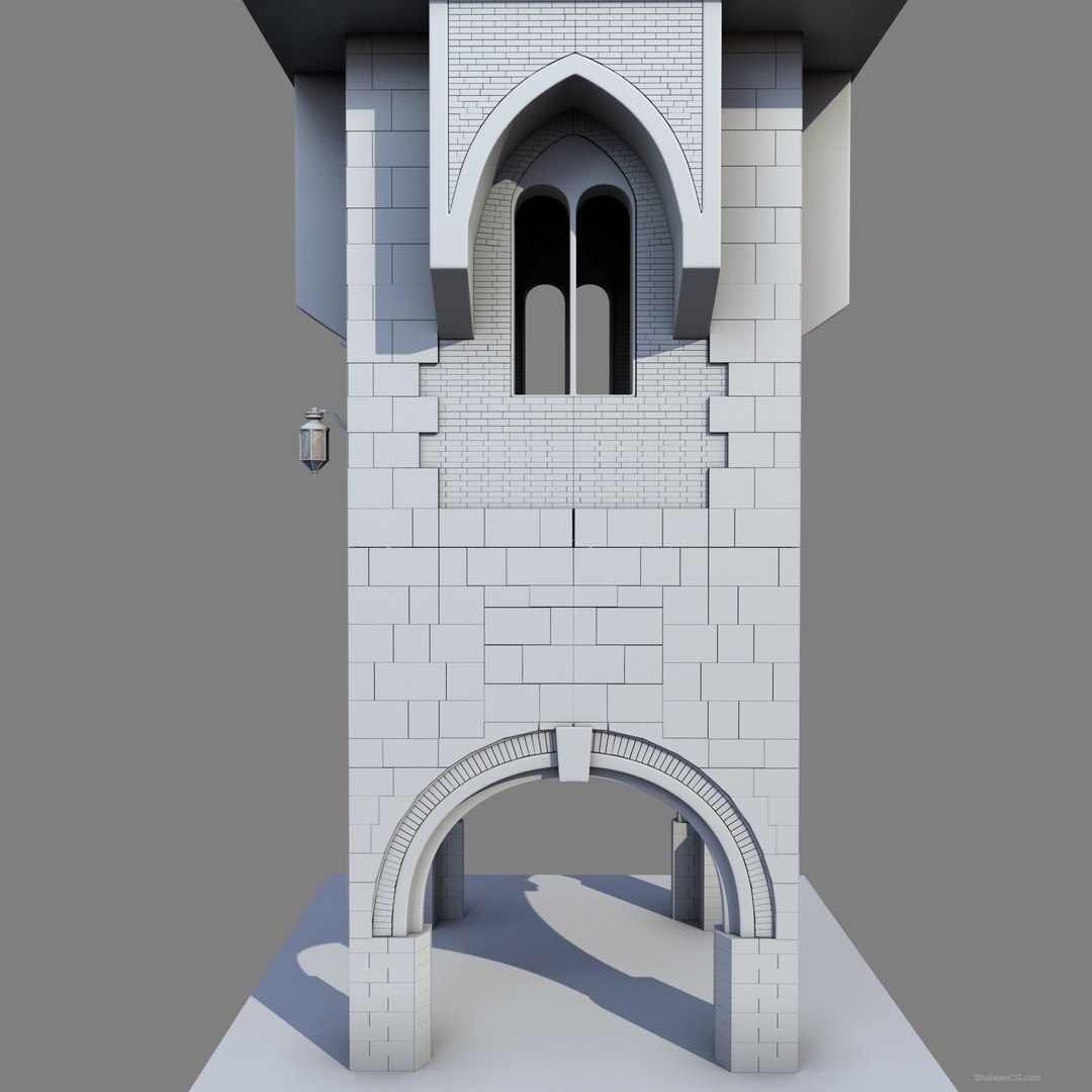 Arch Architecture Tower 3d Model