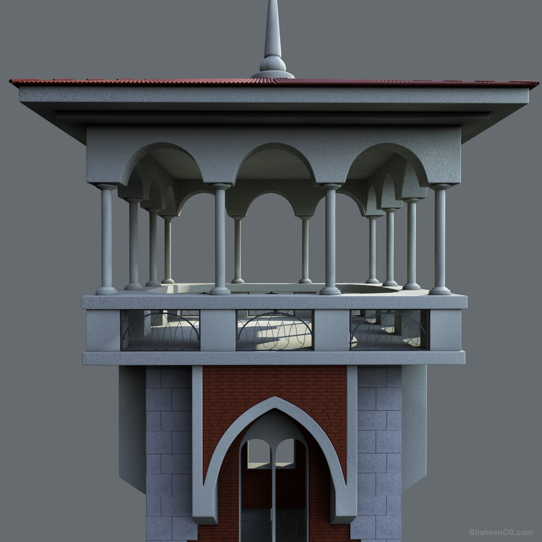 Arch Architecture Tower 3d Model