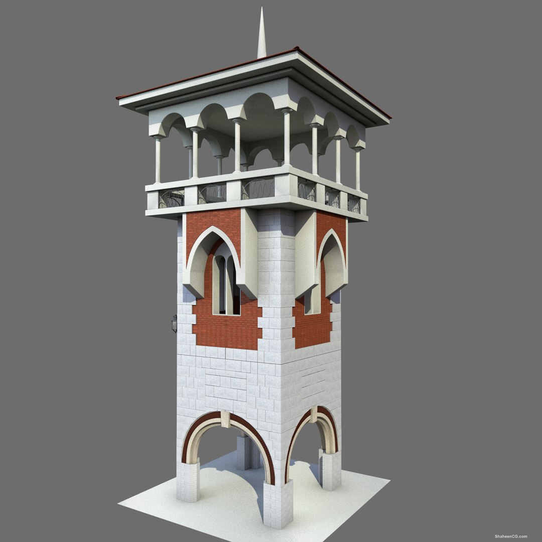 Arch Architecture Tower 3d Model