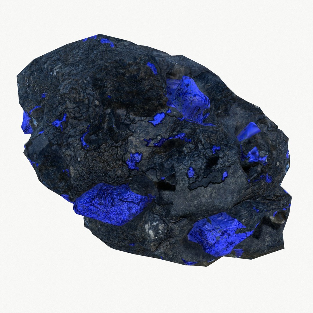 Ore Blue 3d Model