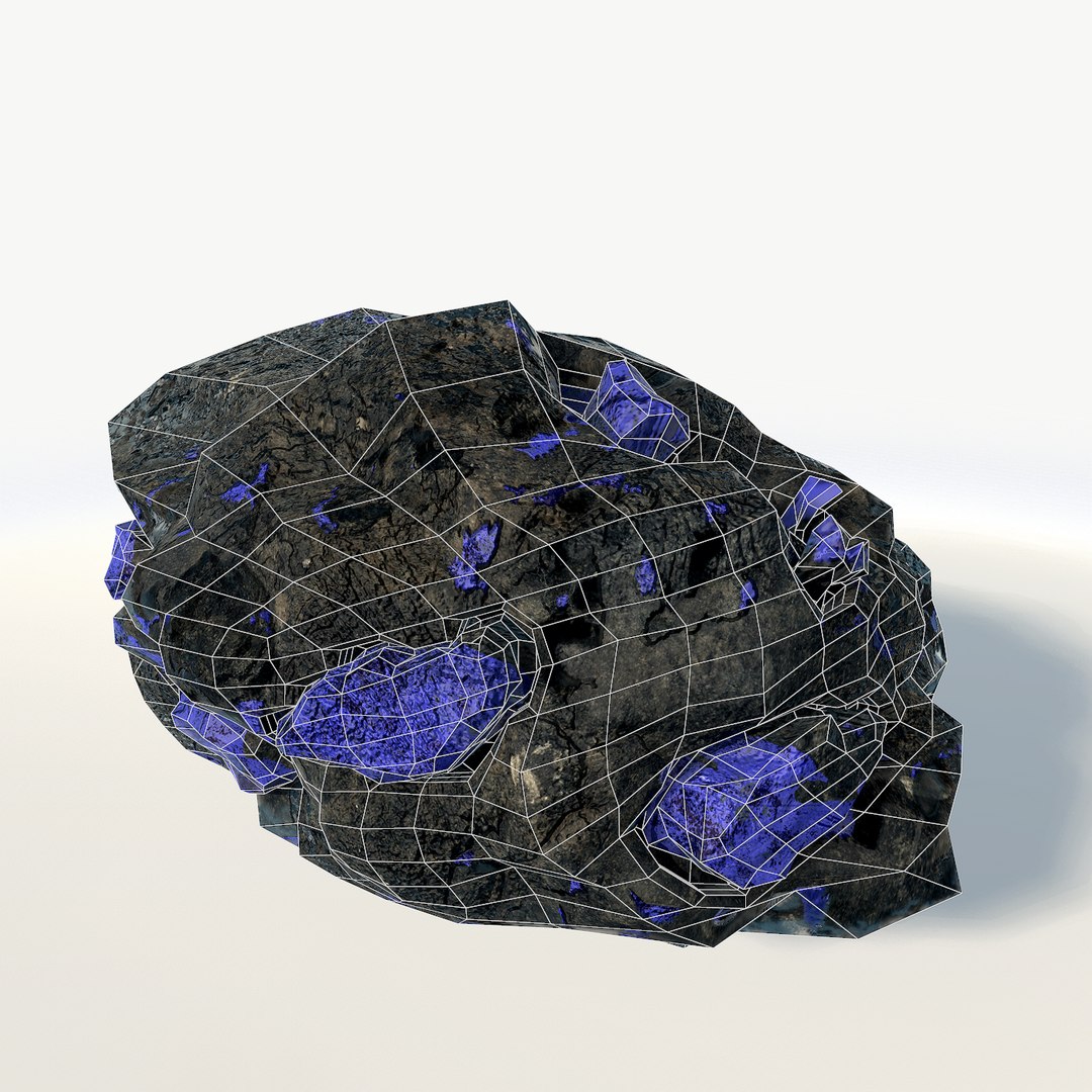 Ore Blue 3d Model