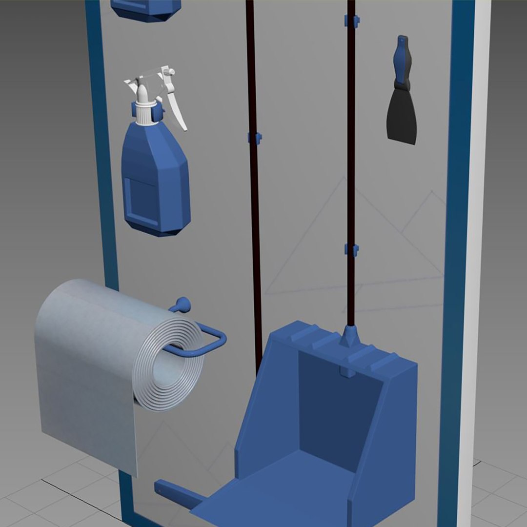 Cleaning Station 3D model - TurboSquid 1714246
