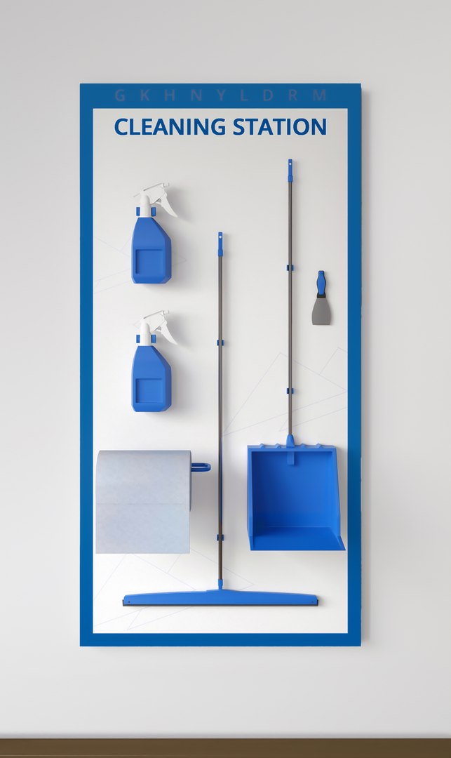 Cleaning Station 3D model - TurboSquid 1714246