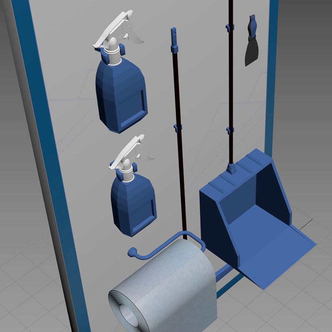 Cleaning Station 3D model - TurboSquid 1714246