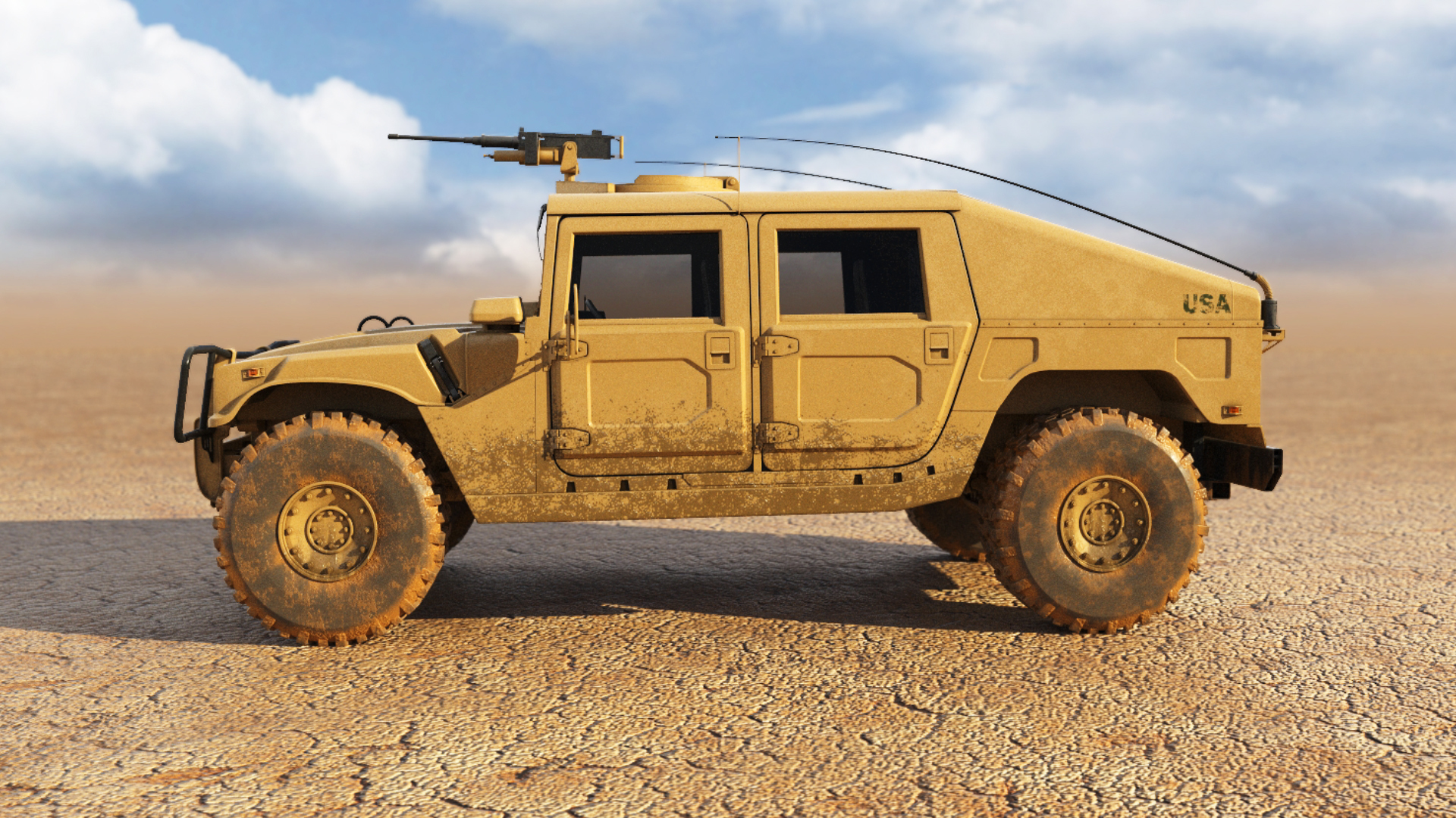 3d Hummer H1 Hmmwv Model