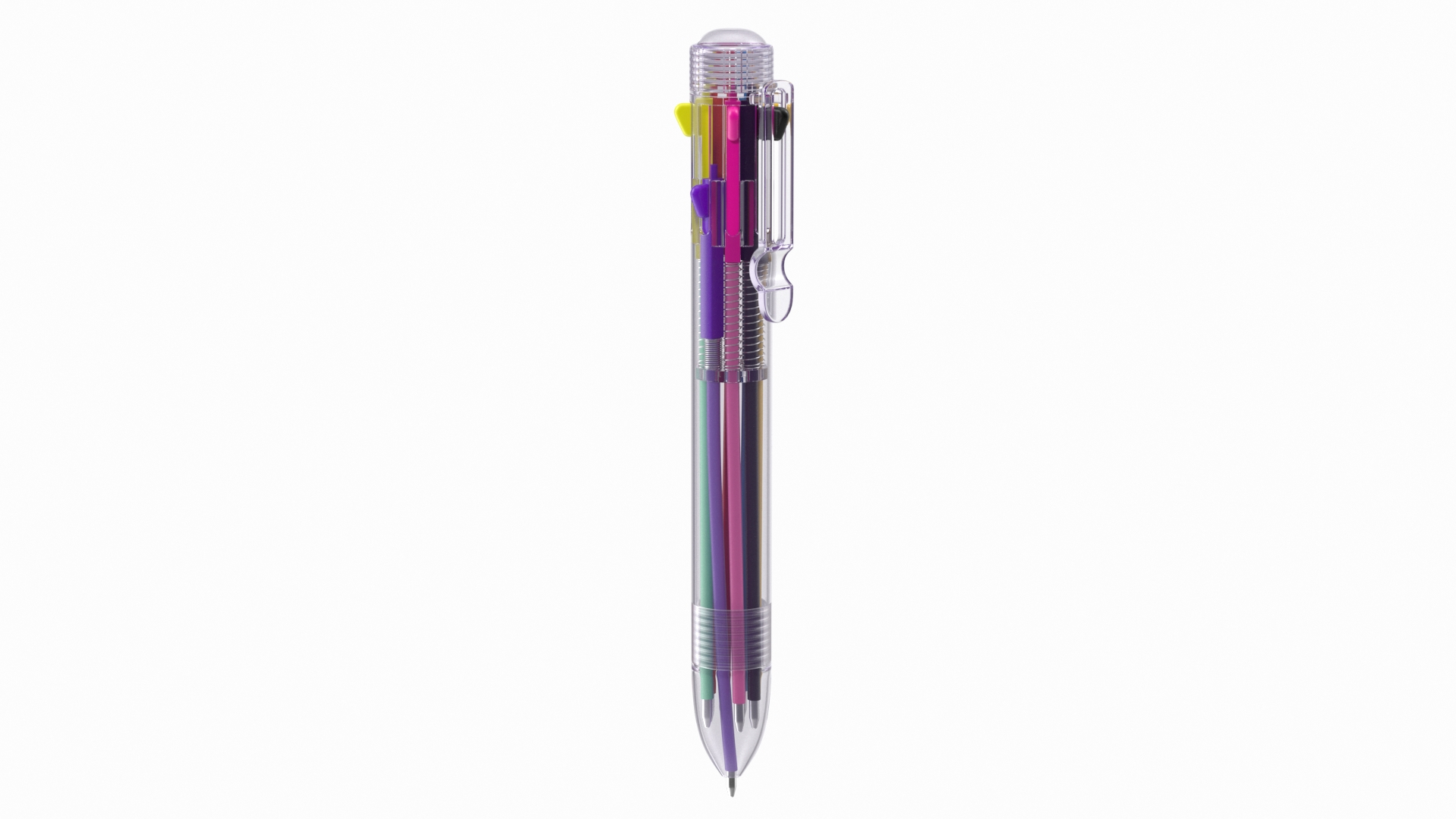 3D Multicolor Retractable Click Ballpoint Model - TurboSquid 1668069