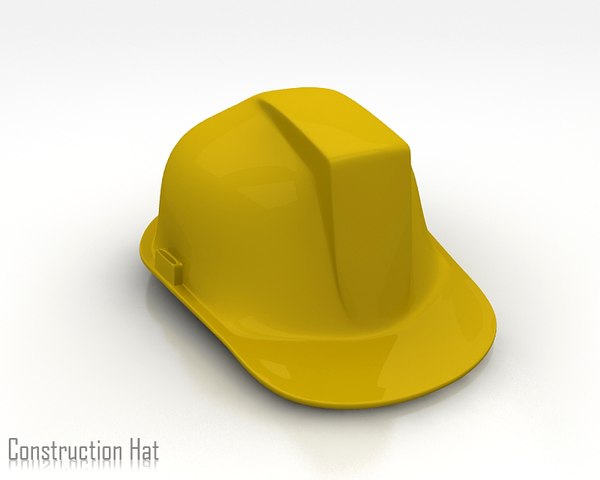3d consturction hat