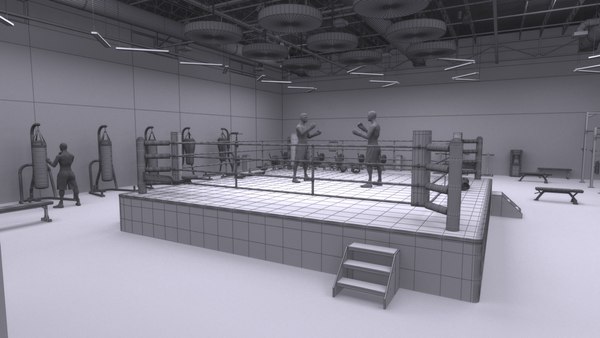 modelo 3d Boxing GYM Center - TurboSquid 1968754