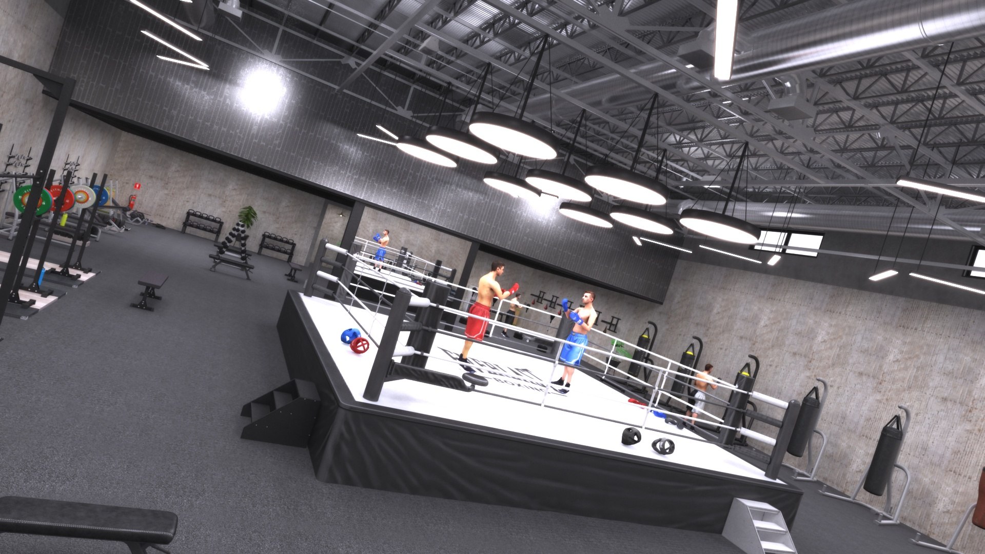 3D model Boxing GYM Center - TurboSquid 1968754