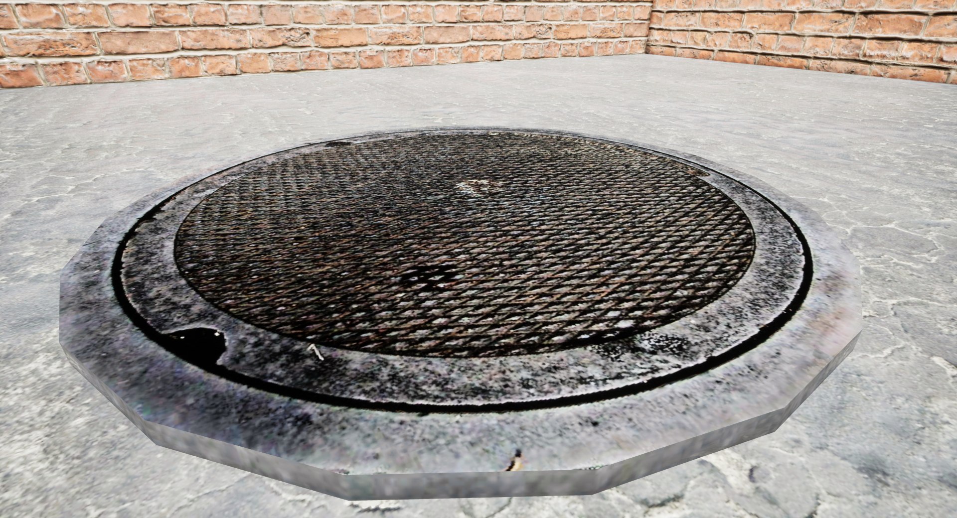 3D Pack Manhole Grating Model - TurboSquid 1403430