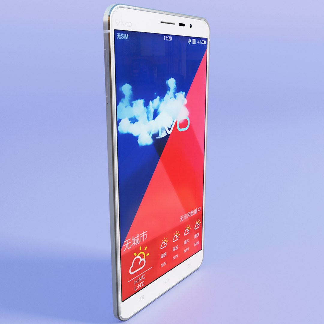 3d Model Of Realistic Vivo Xplay 3s