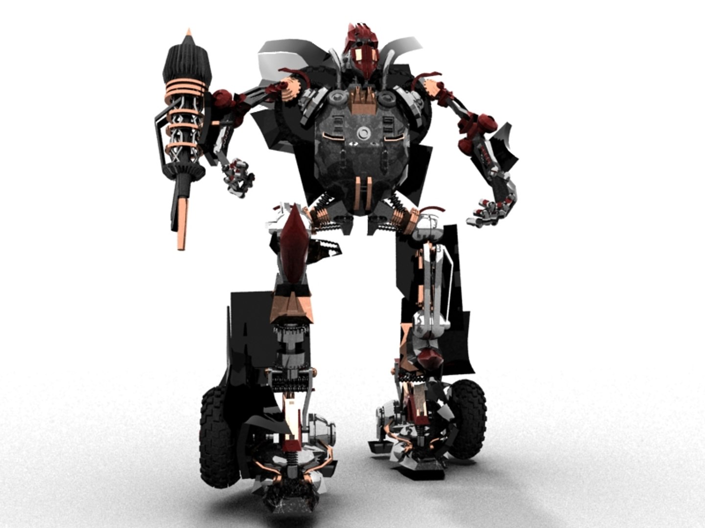 Animation Robot Transformation Dodge Viper 3d Model