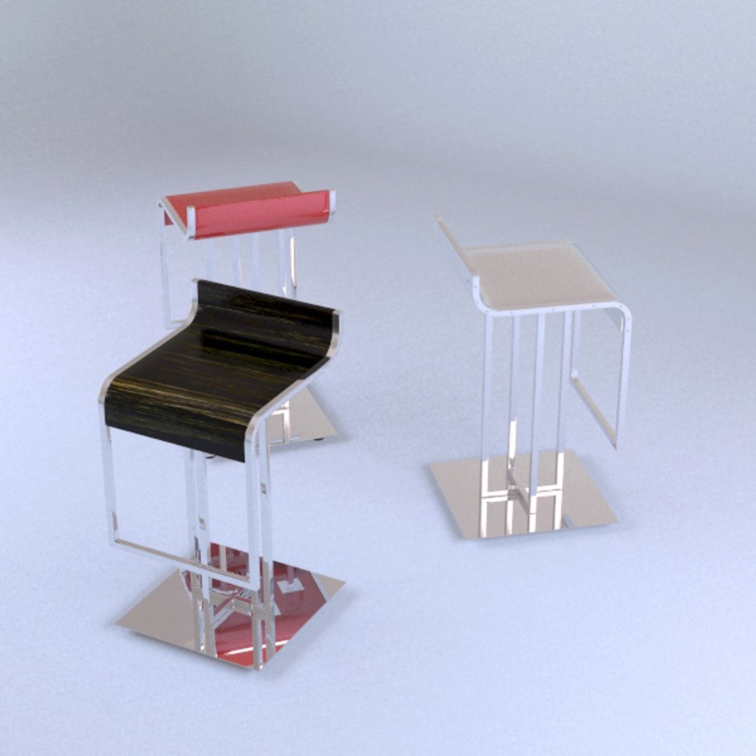 Free Bar Stool 3d Model
