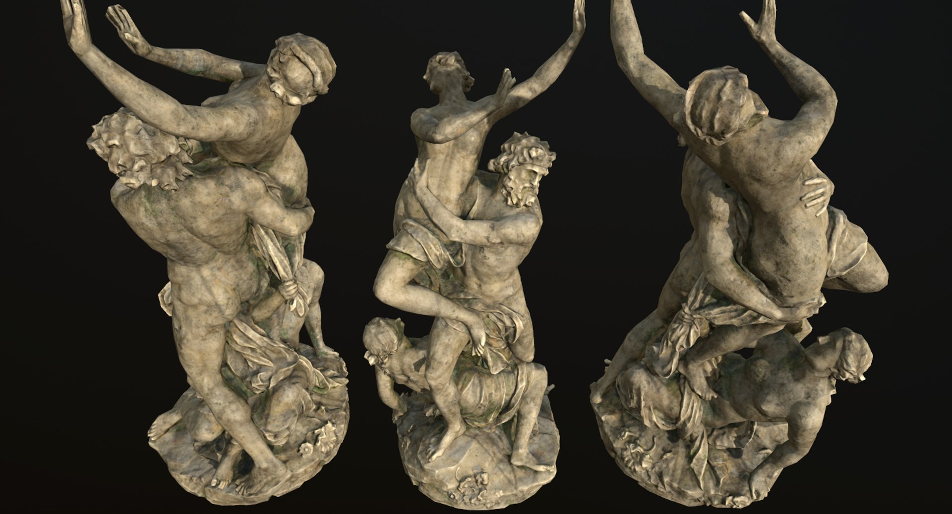 3D Statue Pluto Abducting Proserpine Model - TurboSquid 1502256