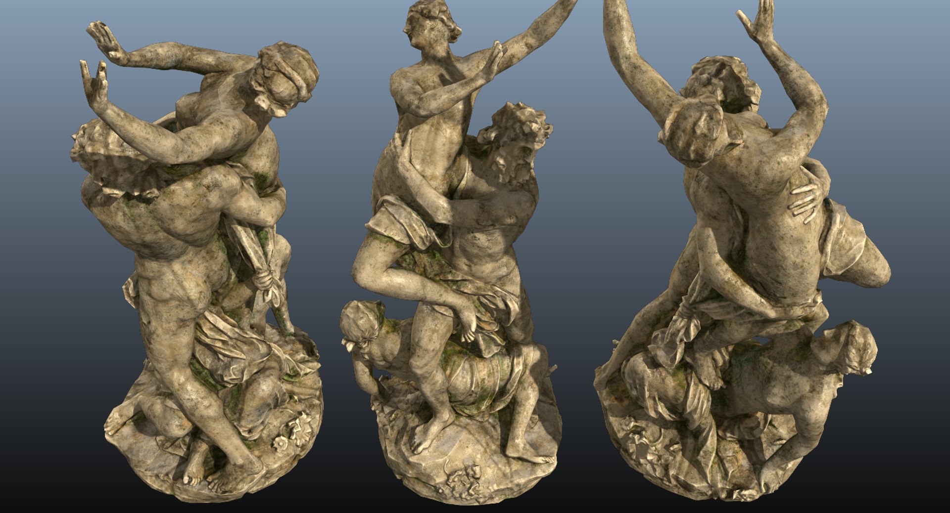 3D Statue Pluto Abducting Proserpine Model - TurboSquid 1502256