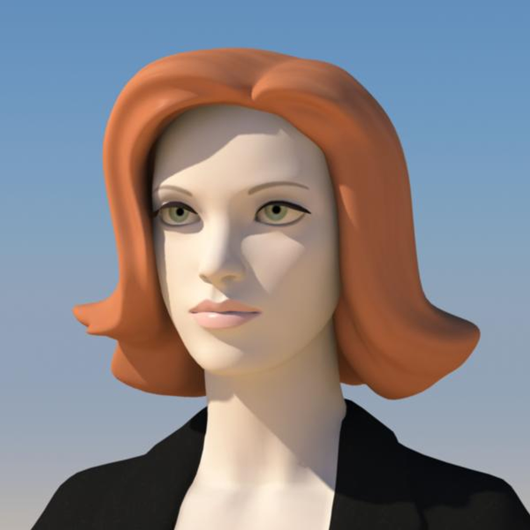 Fbx Young Woman Face Morphs