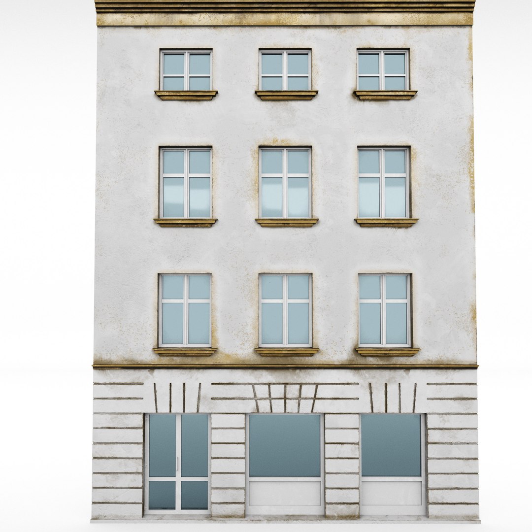 Building Facade 3D - TurboSquid 2133032