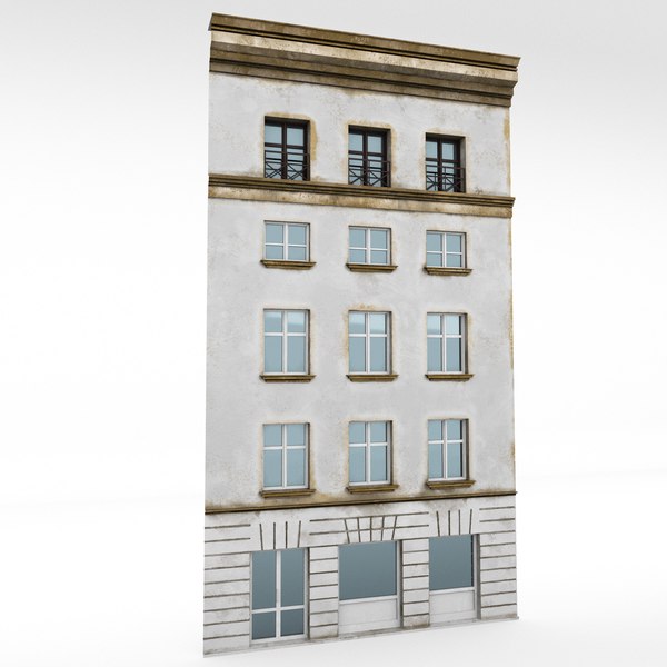modelo 3d Fachada del edificio - TurboSquid 2133032