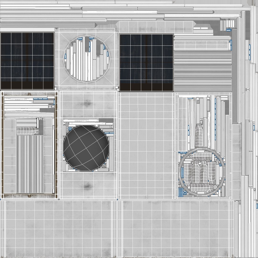 3D Model Industrial Cooling Tower Unit Aluminum - TurboSquid 2430776