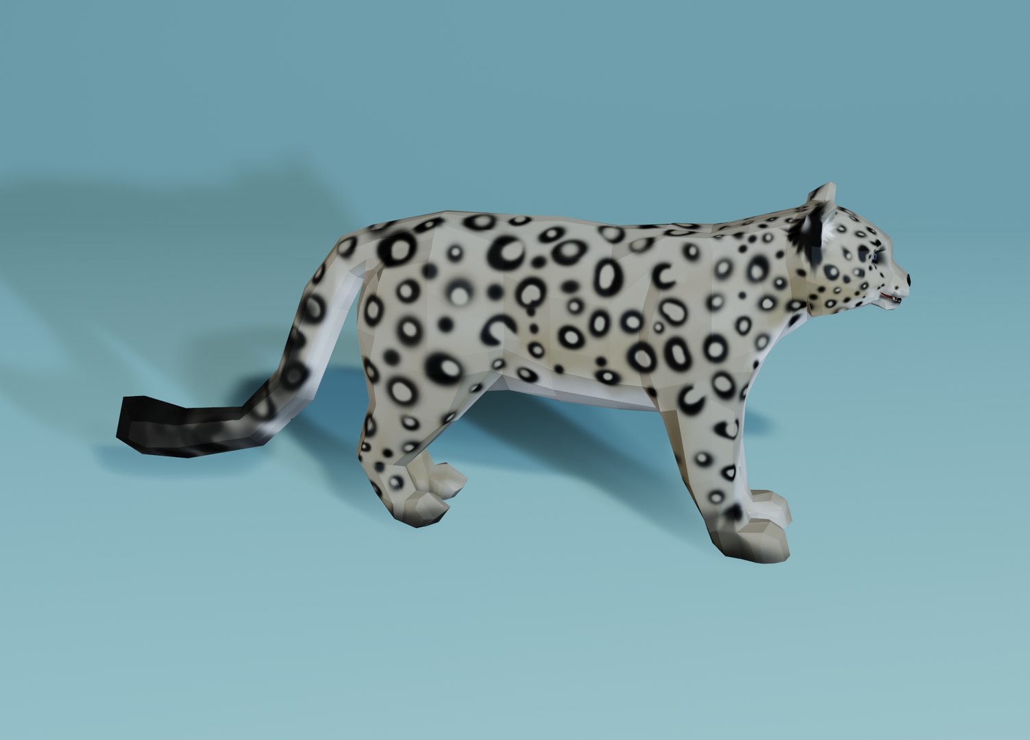 Snow Leopard Walk Animation 3D Model - TurboSquid 1634654