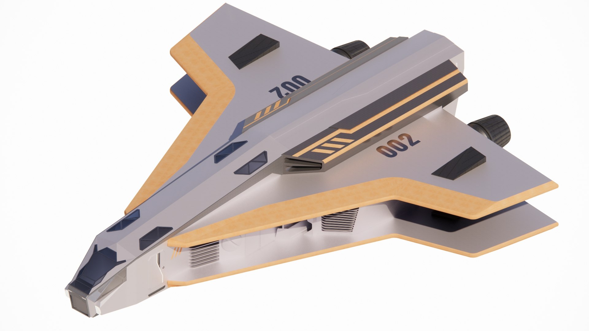3D Sci-fi Neo Spacecraft 002 - TurboSquid 1982228