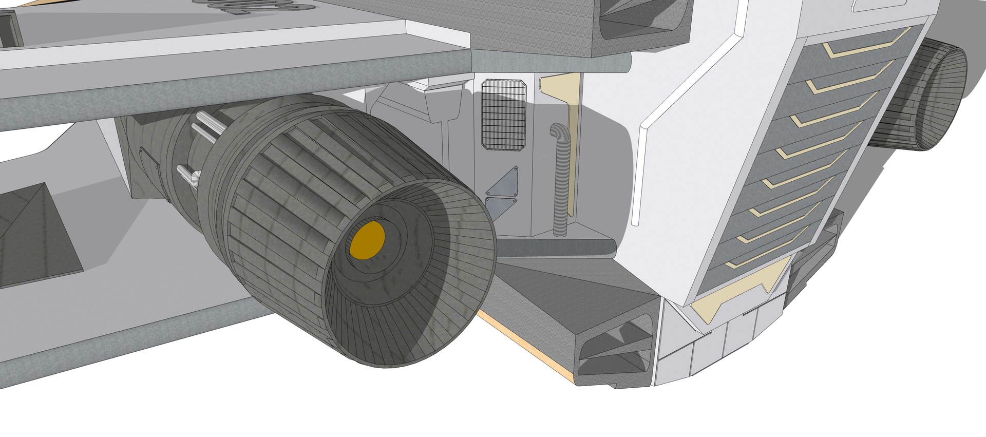 3D Sci-fi Neo Spacecraft 002 - TurboSquid 1982228