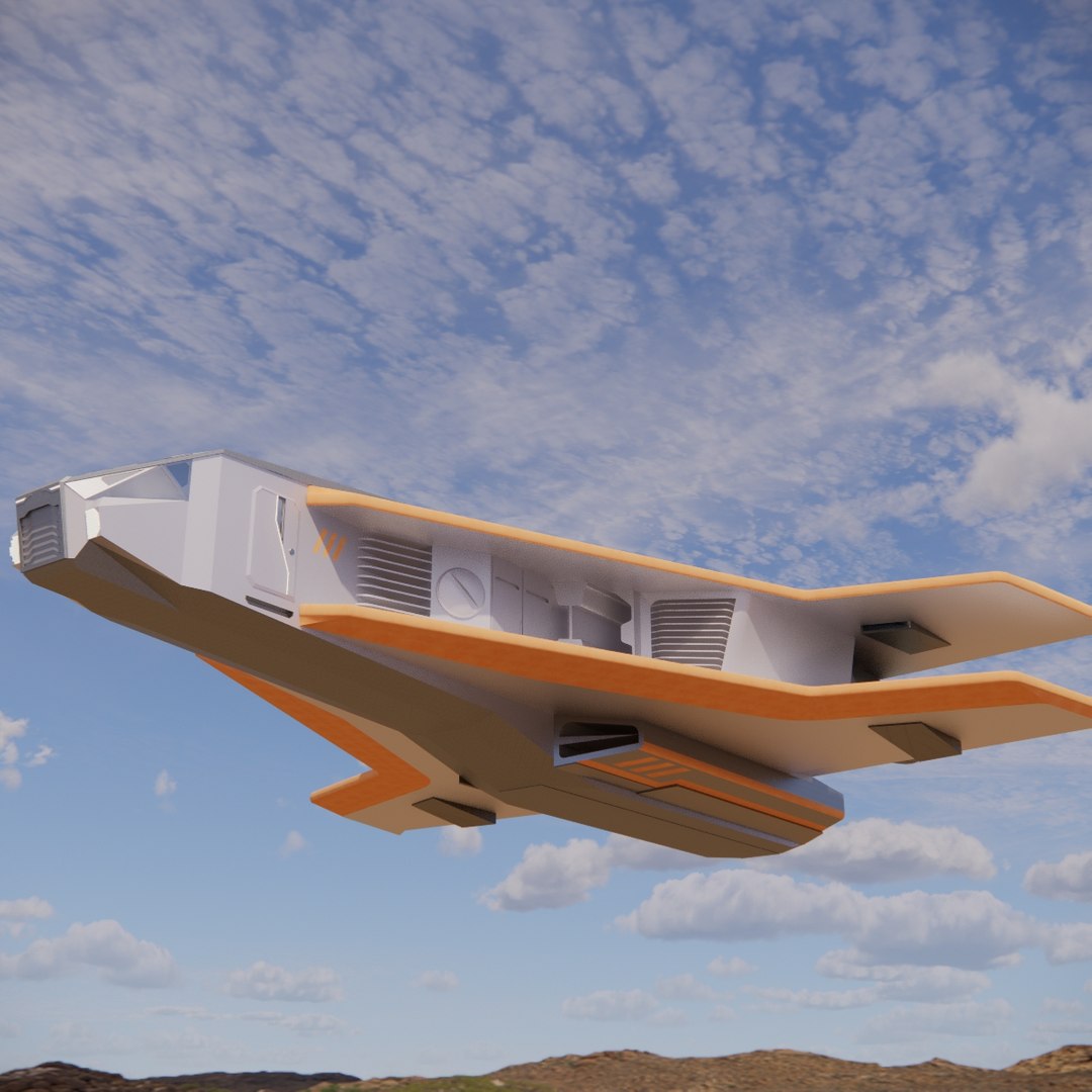 3D Sci-fi Neo Spacecraft 002 - TurboSquid 1982228