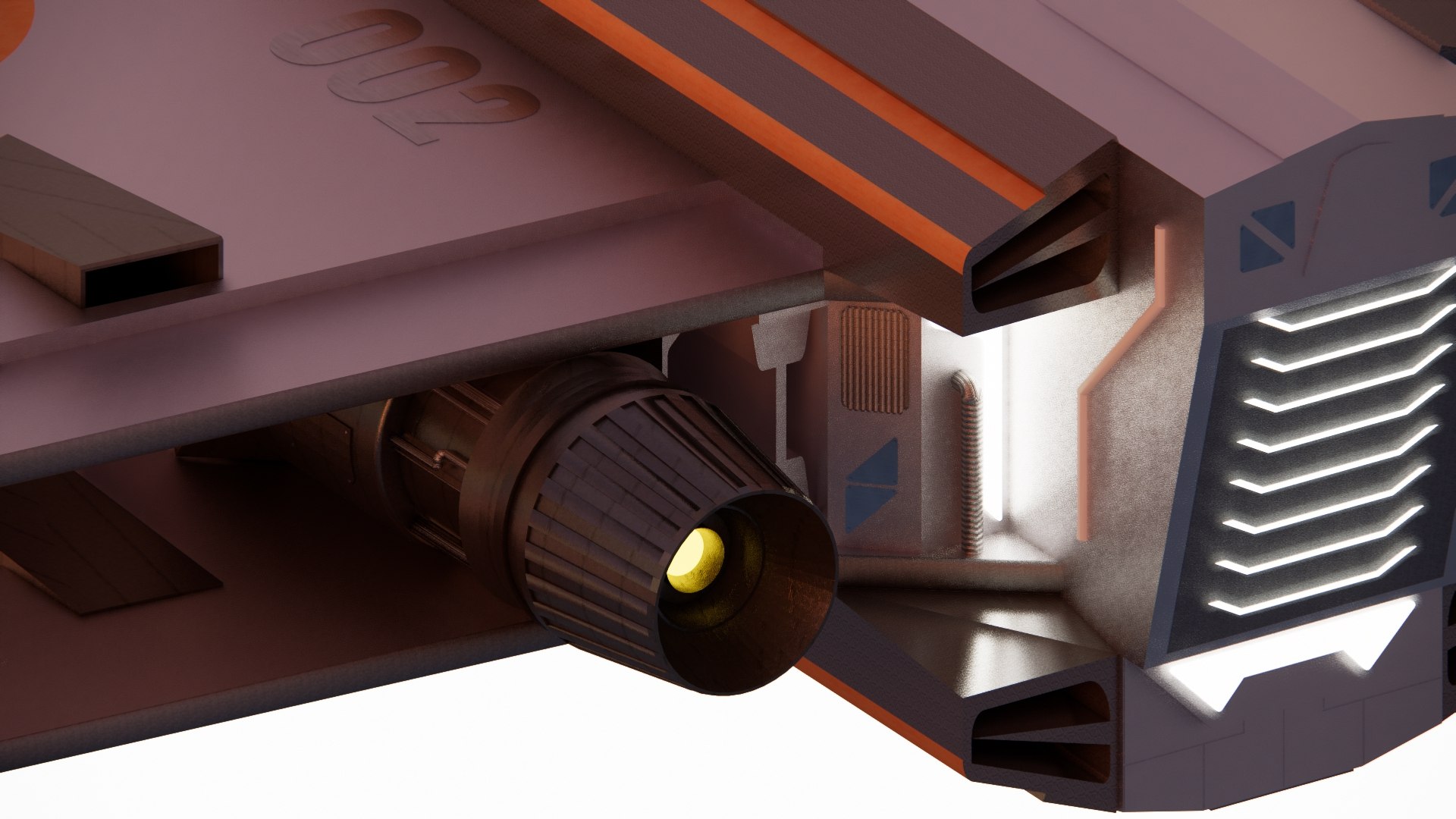 3D Sci-fi Neo Spacecraft 002 - TurboSquid 1982228