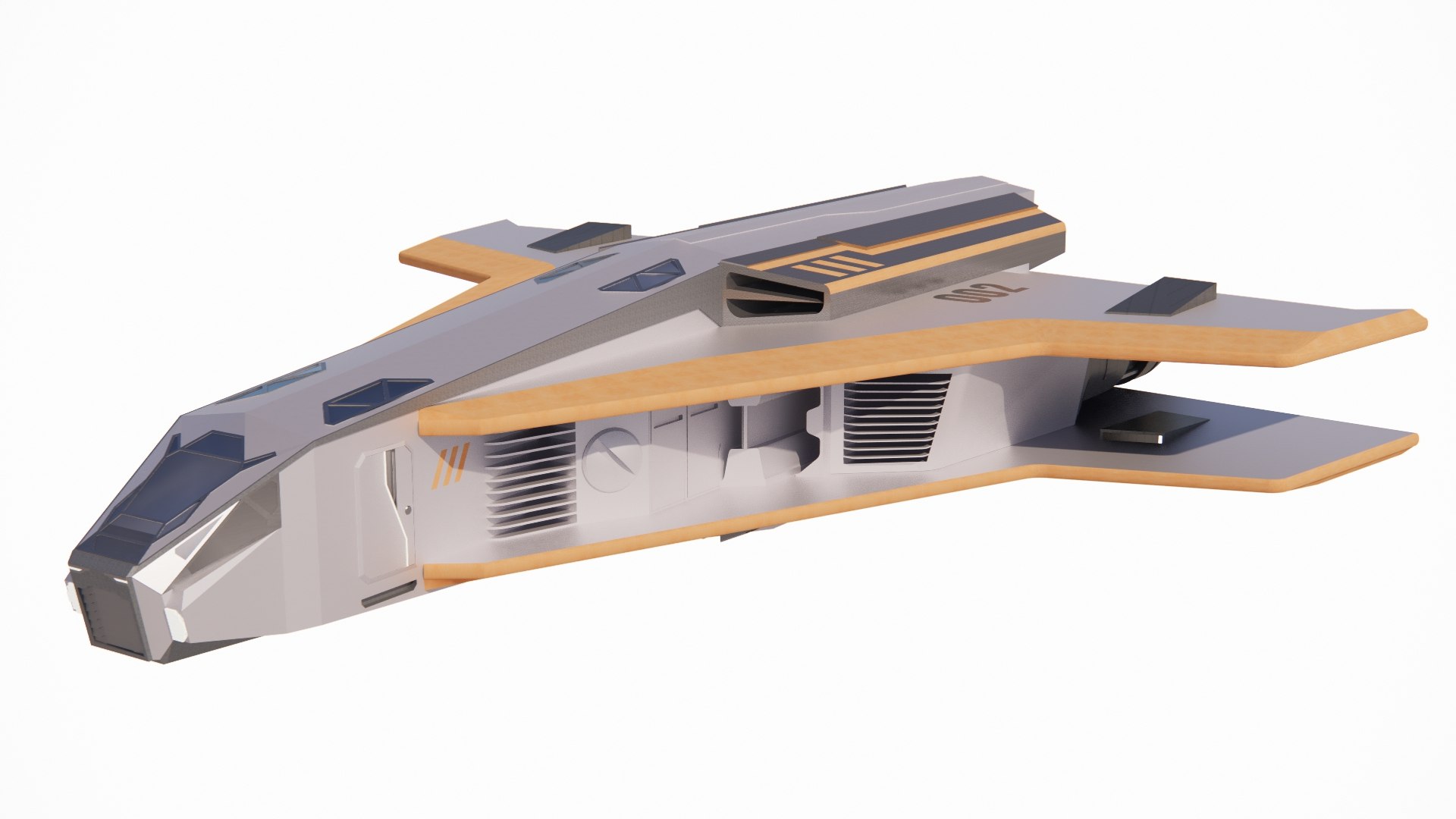 3D Sci-fi Neo Spacecraft 002 - TurboSquid 1982228