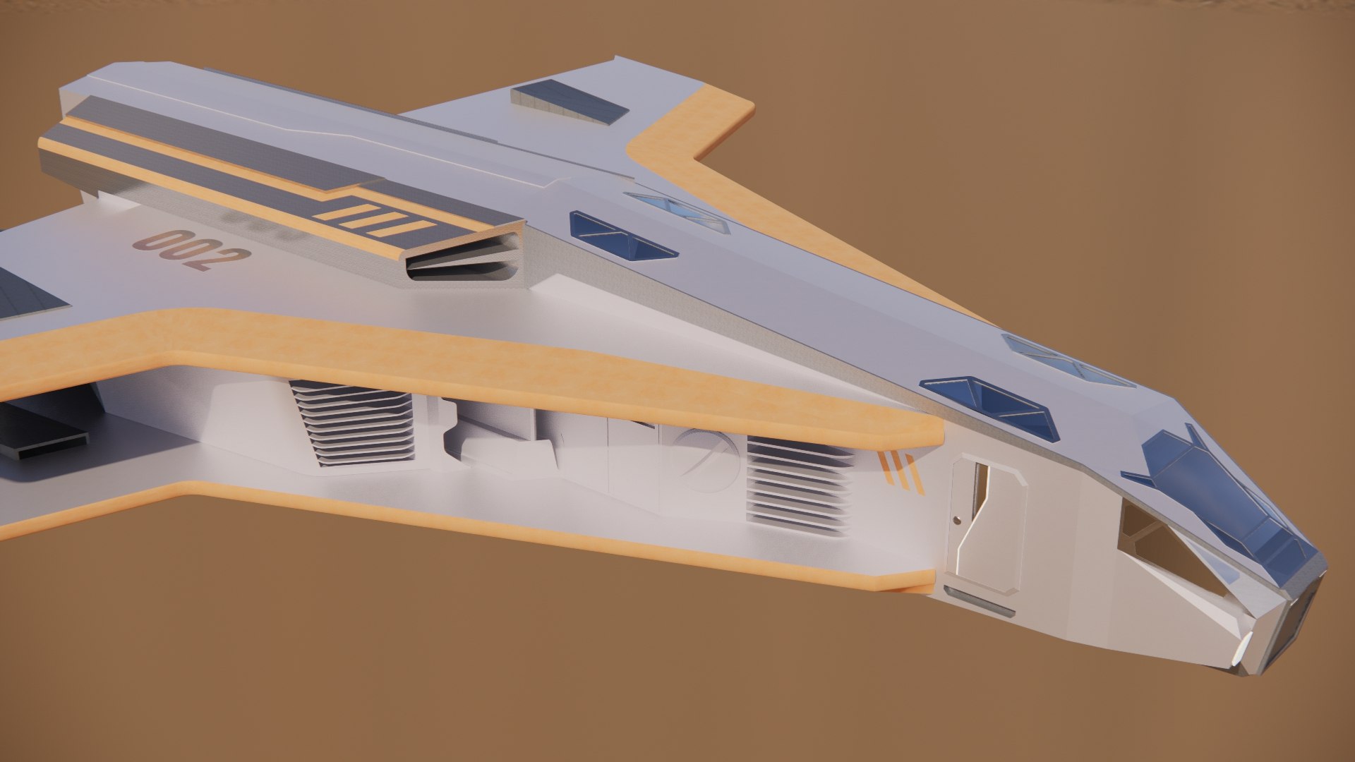3D Sci-fi Neo Spacecraft 002 - TurboSquid 1982228